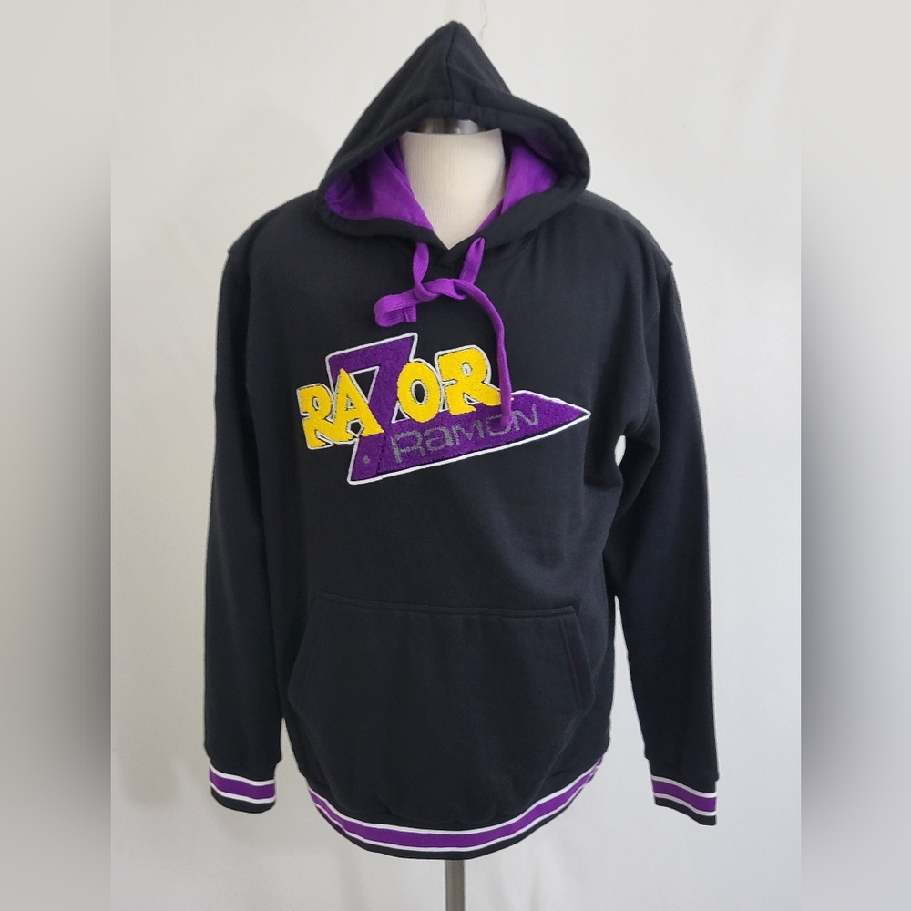 Wwf Razor Ramon Scott Hall Chenille Logo Hoodie Sweat… - Gem